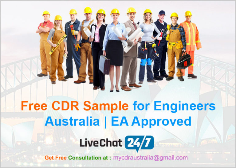 Free CDR Sample for Engineers Australia | EA Approved » My CDR Australia